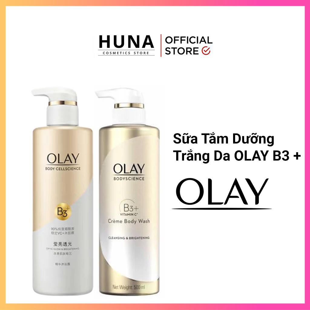 Sữa Tắm OLAY B3+ Siêu Dưỡng Trắng Da, Cấp Ẩm Và Đàn Hồi Cho Da - Chai ...