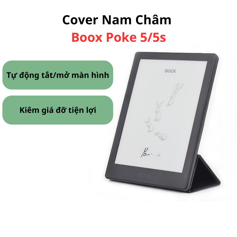Bao Da Cover Nam Châm Boox Poke 5/5s, Case Kiêm Giá Đỡ | Shopee Việt Nam