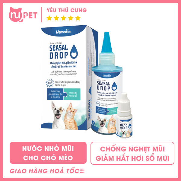Nước nhỏ mũi chó mèo Vemedim Seasal Drop | Shopee Việt Nam