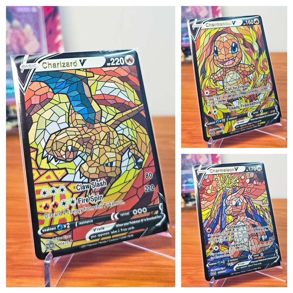 🌟GIÁ SỐC🌟 Thẻ Bài Pokemon TCG Charizard V Vmax Charmander Bulbasaur ...
