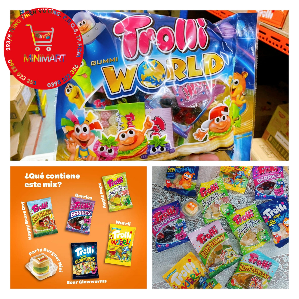 KẸO DẺO TROLLI GUMMI WORLD 230g | Shopee Việt Nam