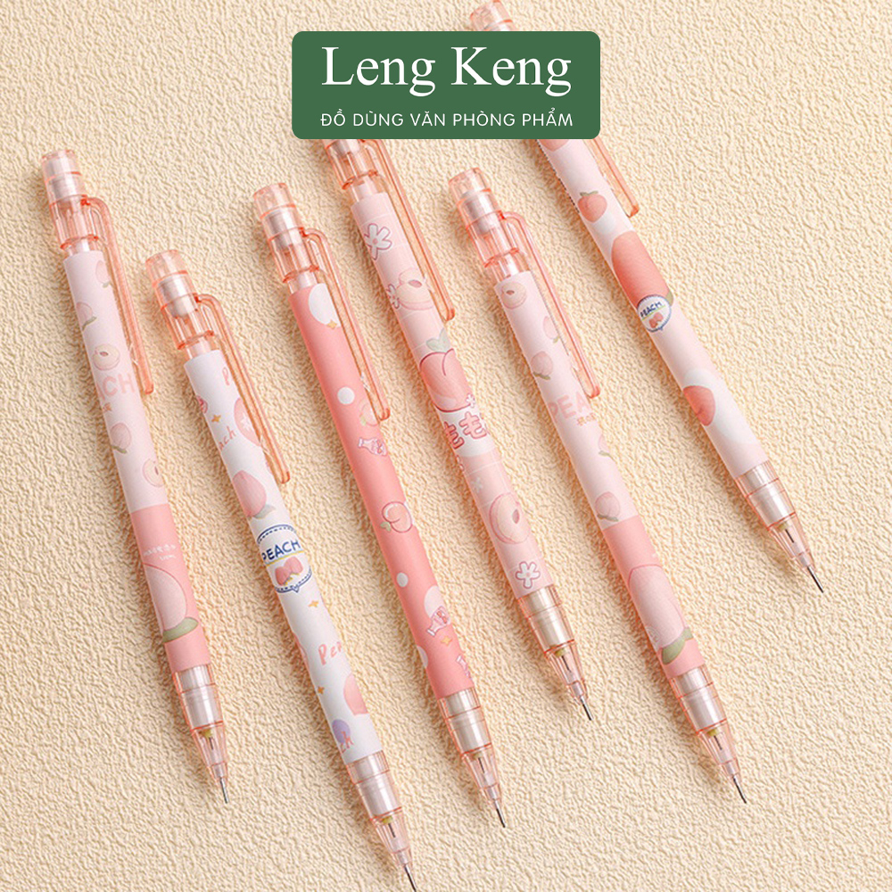 Combo 2 Bút chì kim Leng Keng ngòi 0.7mm có đầu tẩy họa tiết siêu cute ...