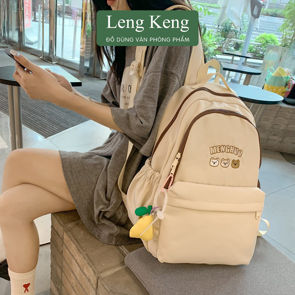 Balo ulzzang cao cấp văn phòng phẩm Leng Keng kiểu dáng thời trang ...