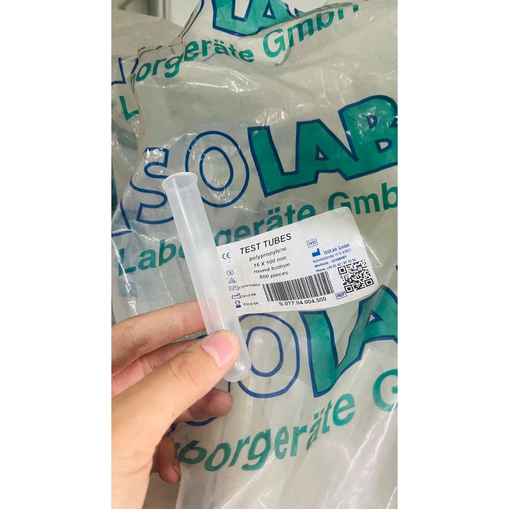 Ống nghiệm nhựa PP + nắp Isolab (hàng có sẵn) | Shopee Việt Nam
