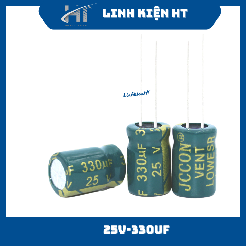 Tụ hóa 25V 330uF 8x12mm tần số cao - Linh kiện HT | Shopee Việt Nam