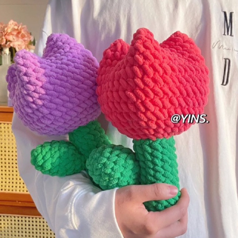 Hoa TuLip Len Size To Phối Màu Theo Yêu Cầu | Shopee Việt Nam