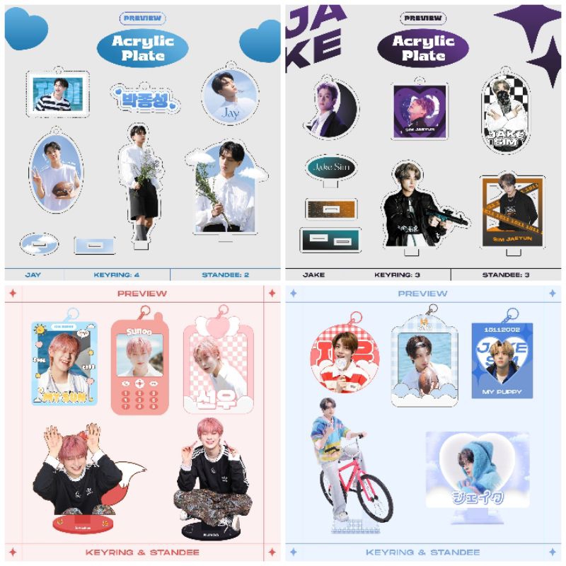 Standee Keyring Arcylic Plate Jay Jake Sunoo ENHYPEN | Shopee Việt Nam