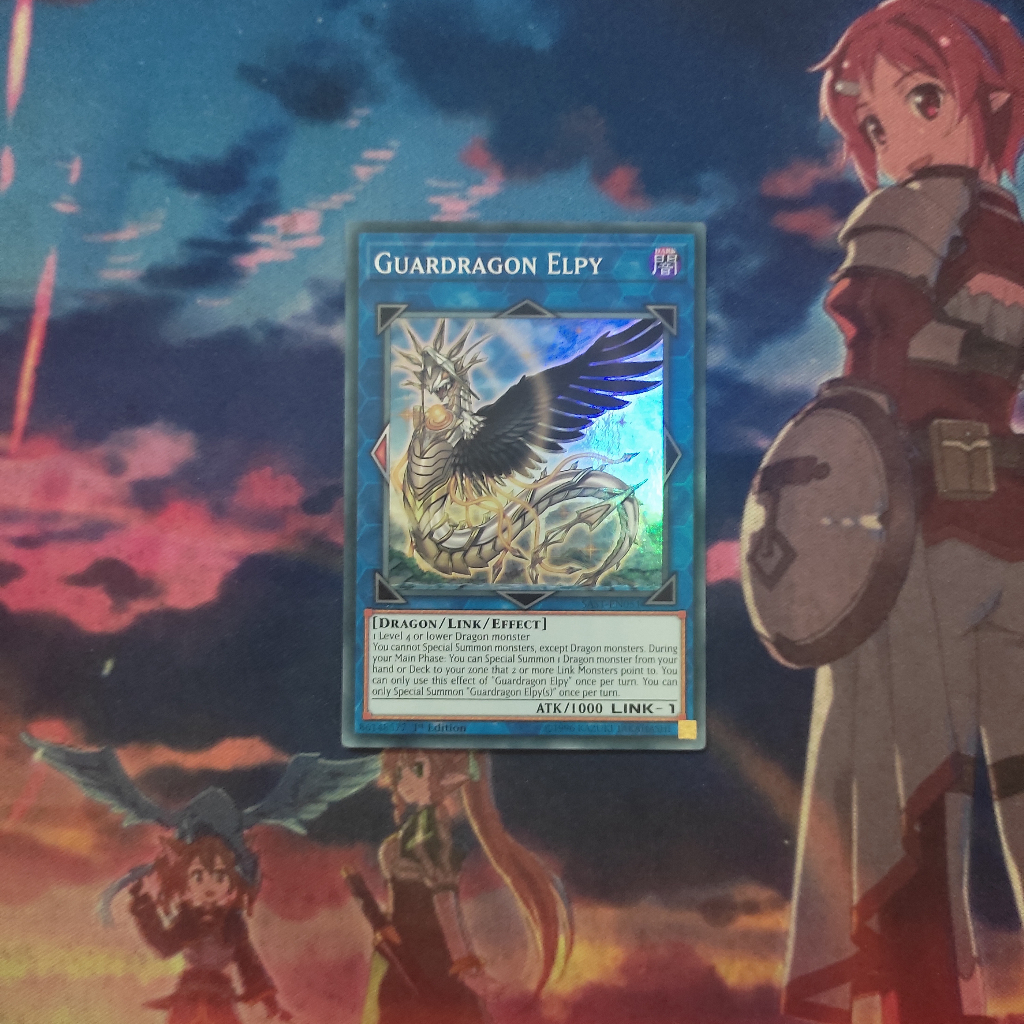 Thẻ bài Yugioh chính hãng Konami Guardragon Elpy SAST-EN051 Super Rare ...