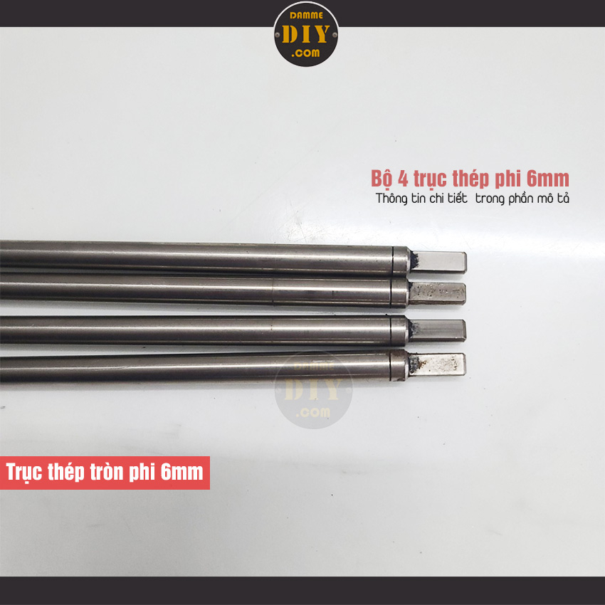 Trục thép tròn phi 6mm phi 7mm bộ 4 trục hàng tháo máy | Shopee Việt Nam