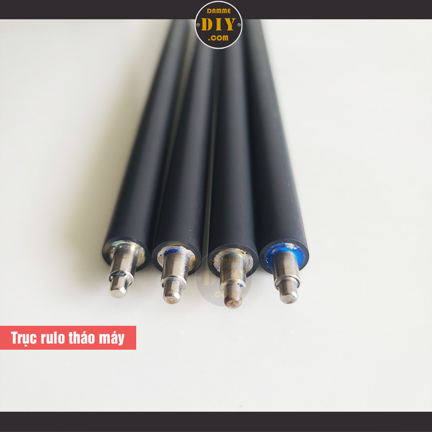 Trục thép tròn phi 10mm bọc cao su - bộ 4 trục hàng tháo băng truyền ...