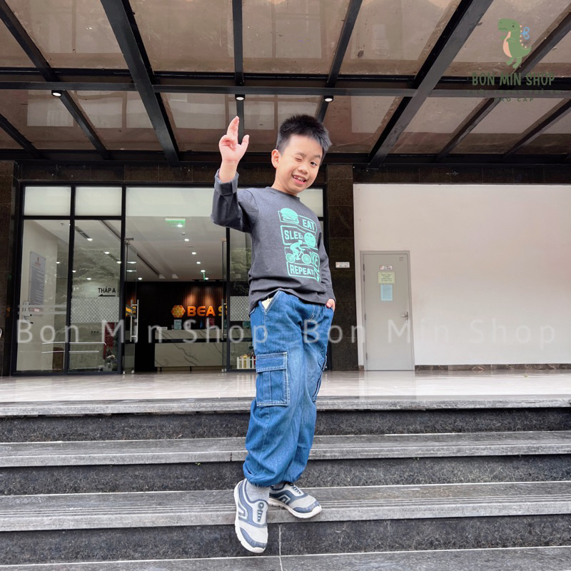 Quần jean bo gấu túi hộp Harold 5/6-11/12 RM325 BB(5~12 tuổi) | Shopee ...