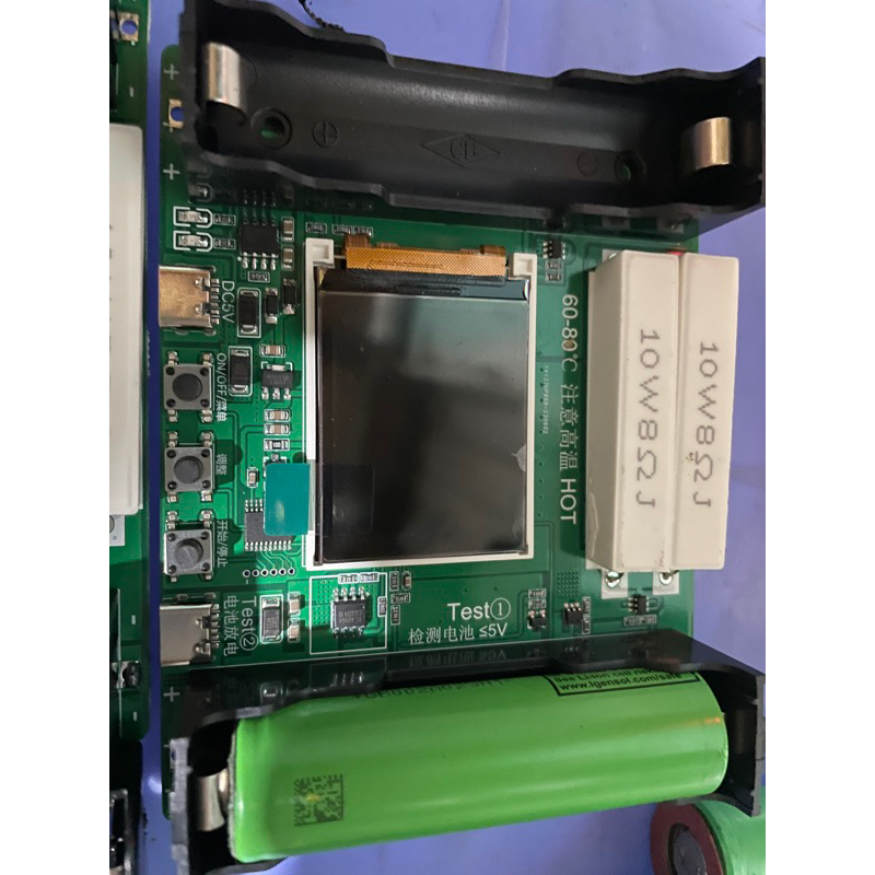 Máy đo nội trở Dung lượng pin 18650 4.2, test sạc và xã pin 18650 ...