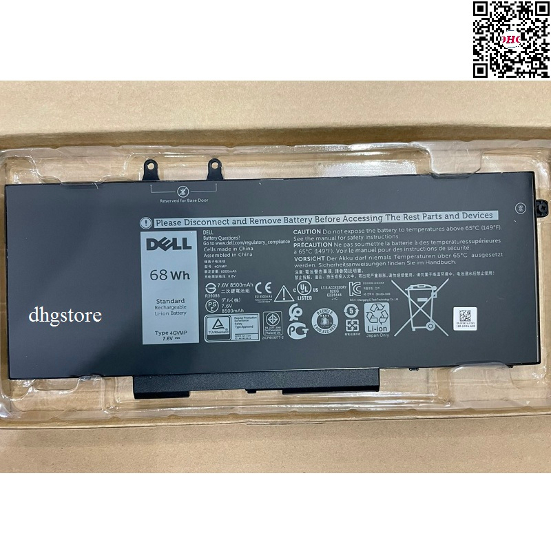 Pin laptop Dell Latitude 5400,5401,5411,5500 5501,RF7WM 4GVMP 68Wh ...