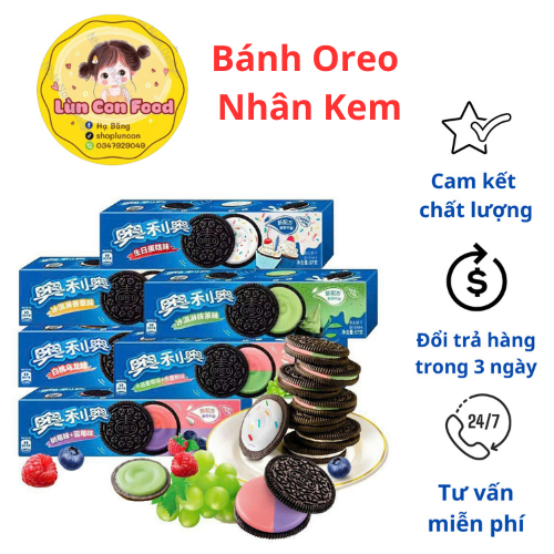 BÁNH OREO NHÂN KEM MIX NHIỀU VỊ - ️ FREE SHIP ️LÙN CON FOOD | Shopee ...