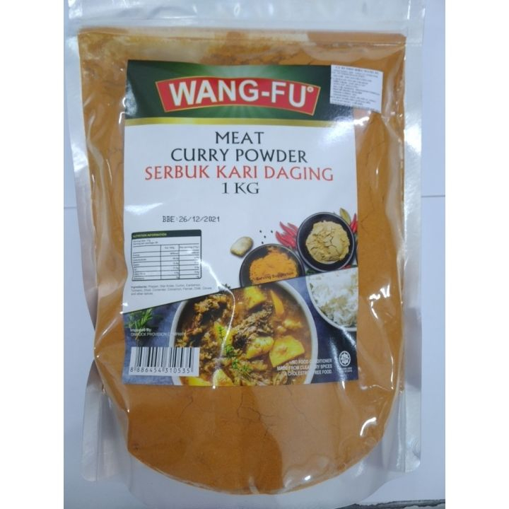 Bột Cà Ri Thịt Wang Fu Malaysia 1kg/ Meat Curry Powder Serbuk Kari Ikan ...