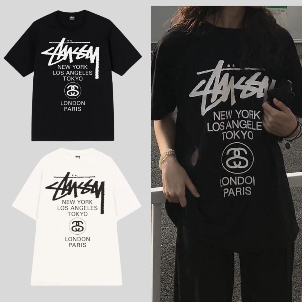 Áo thun Stussy London lỡ tay chất cotton 100% co giãn 4 chiều ,hàng ...