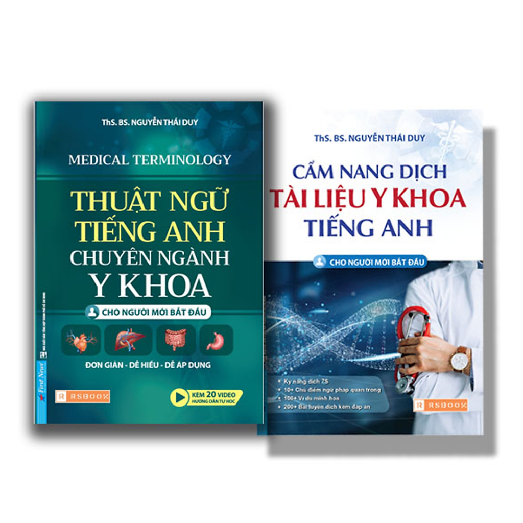 Sách - Combo Thuật Ngữ Tiếng Anh Y Khoa + Cẩm Nang Dịch Tài Liệu Y Khoa Tiếng Anh (Cho người mới ...