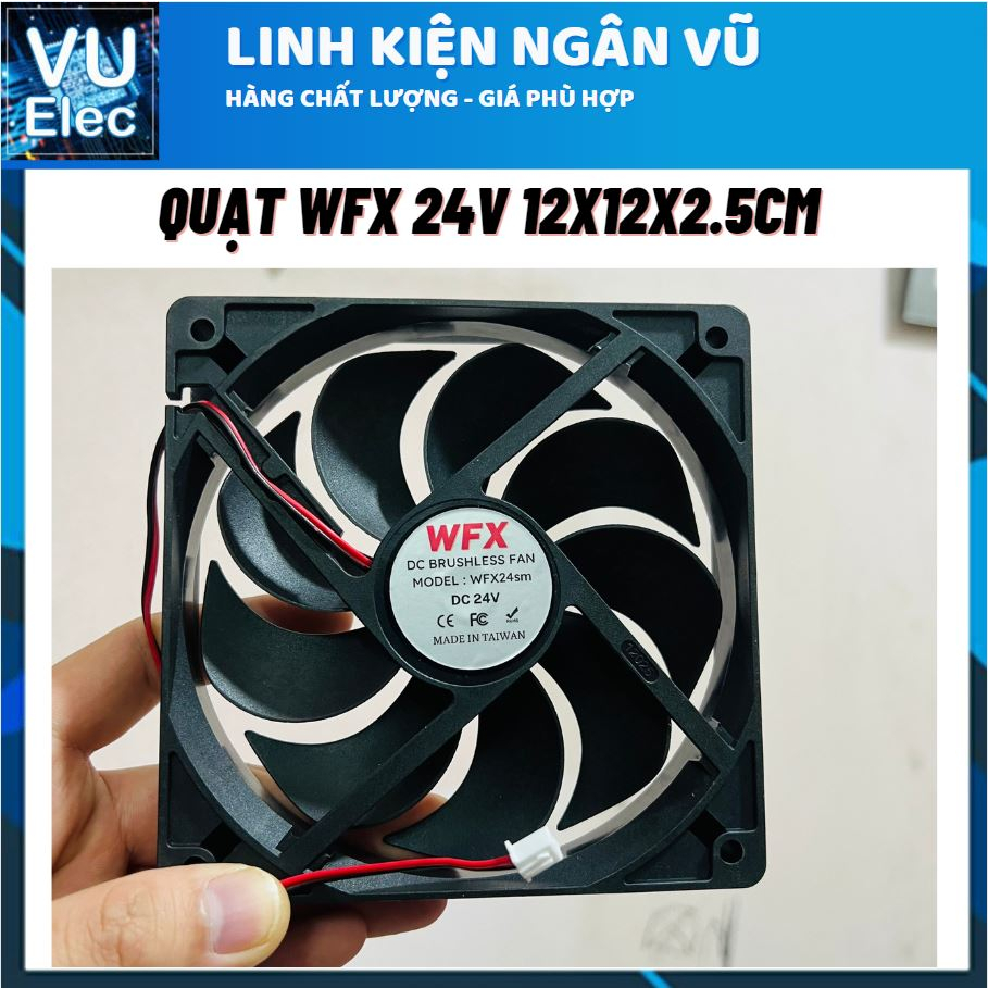 Quạt Tản Nhiệt 24V 12x12x2.5CM 0.25A WFX Chính Hãng | Shopee Việt Nam