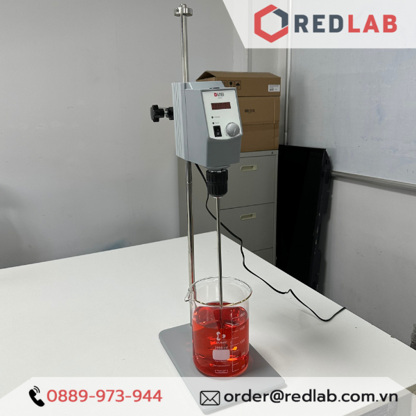 Máy khuấy đũa 20L, 50-2200rpm DLAB OS20-S, màn hình LED, gồm chân giá, kẹp & cánh khuấy, BH 12T ...