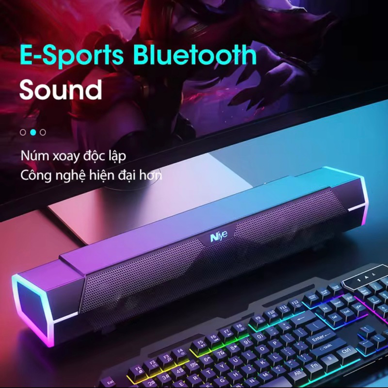 Loa bluetooth LED RGB tích hợp micro, Loa Niye V18 Pro có dây - IN4TECH | Shopee Việt Nam