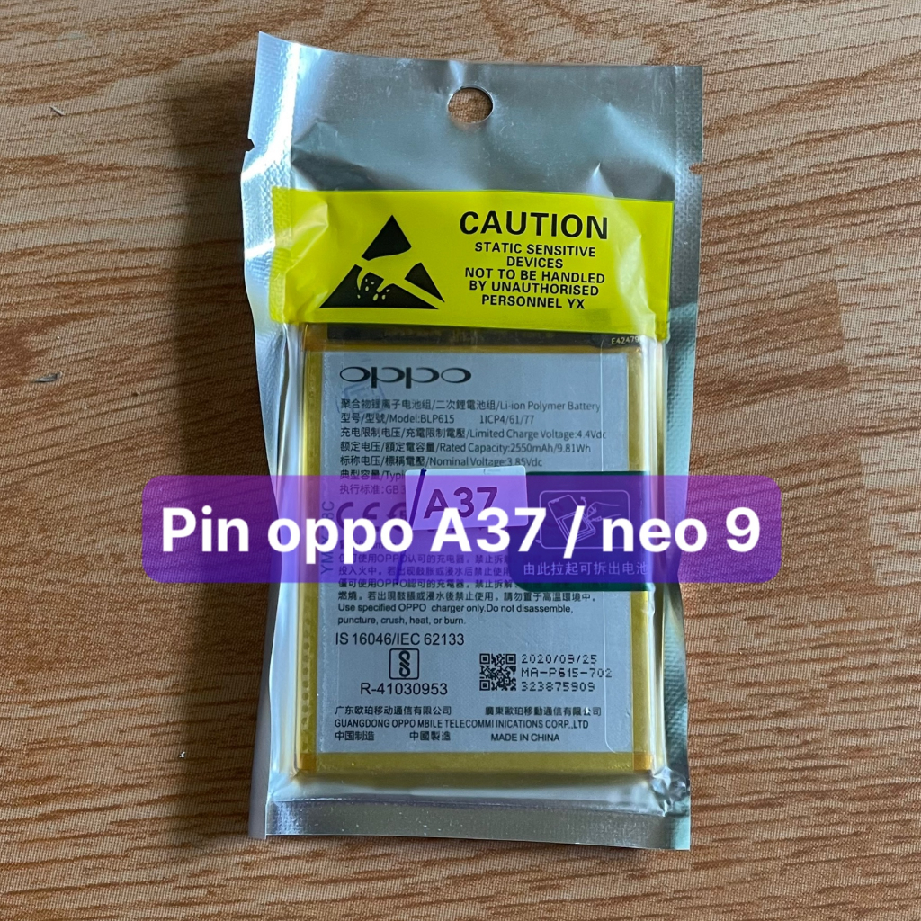 pin oppo A37 / A37f / Neo 9 model BLP615 (zin) | Shopee Việt Nam