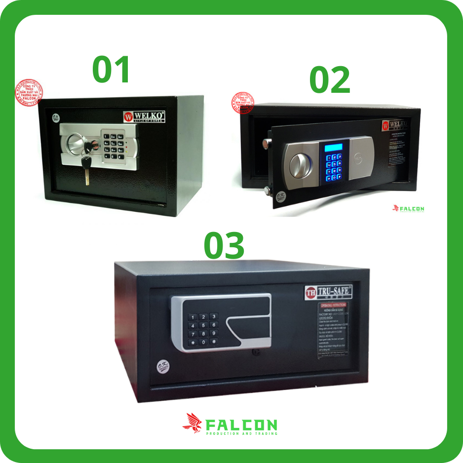 Két Sắt Điện Tử Mini Thông Minh WELKO Cao Cấp, Chuyên Dụng cho Gia Đình ...