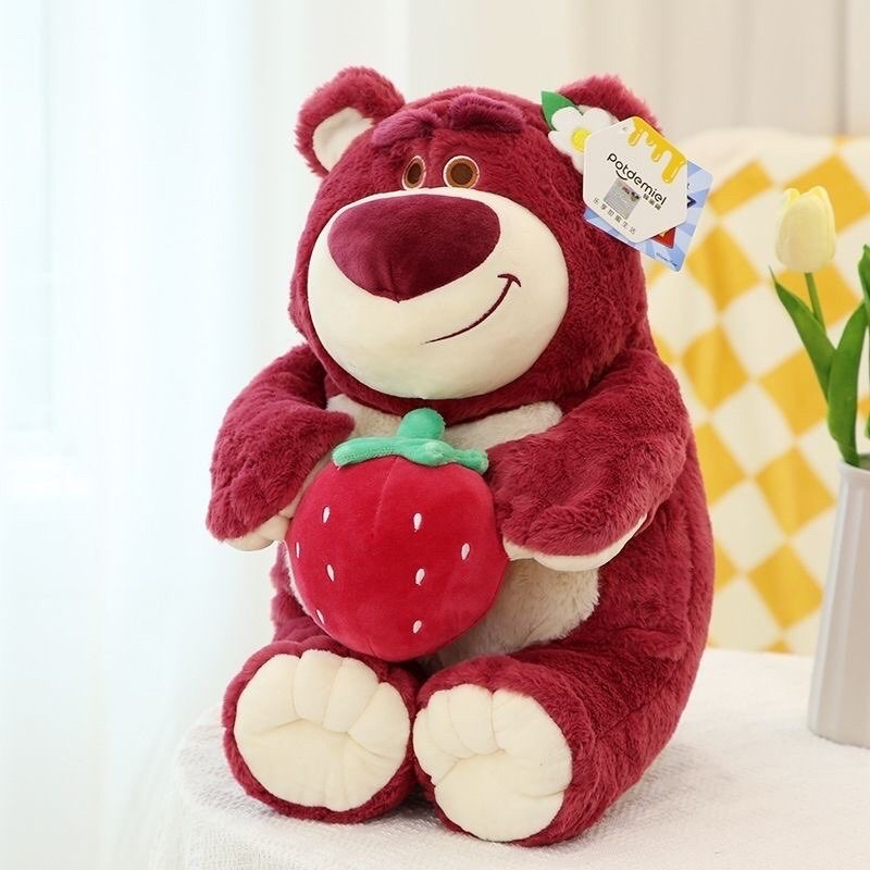 Gấu Bông Gấu Dâu Lotso Disney Ôm Trái Dâu Cực Xinh - Thú nhồi bông ...