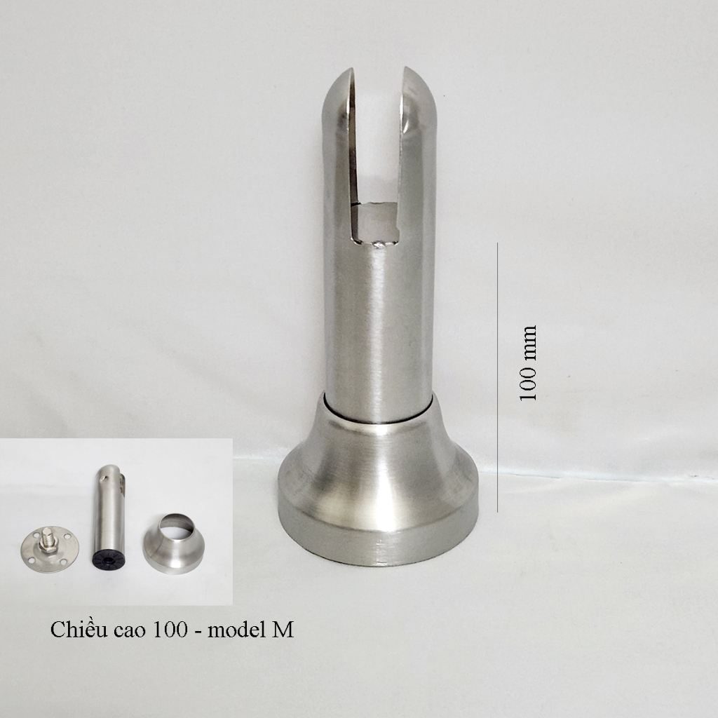 Chân vách ngăn vệ sinh tấm compact inox 304 chiều cao 100mm model M ...