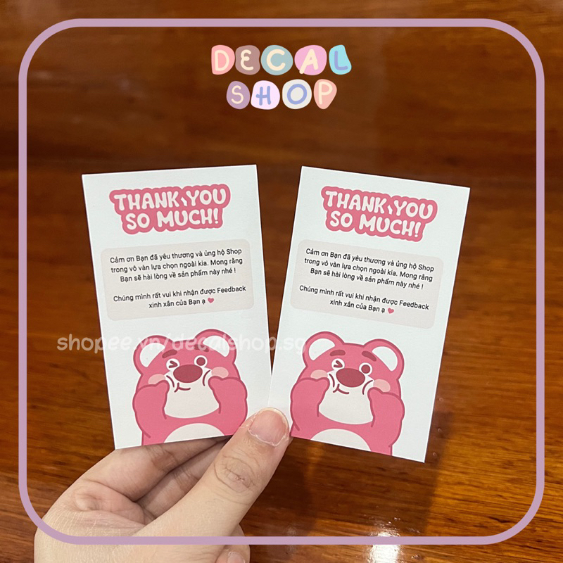 [M05] 100 Tờ Cảm Ơn, Thank You - In 1 Mặt - Giấy 180gsm Không Cán Màng ...