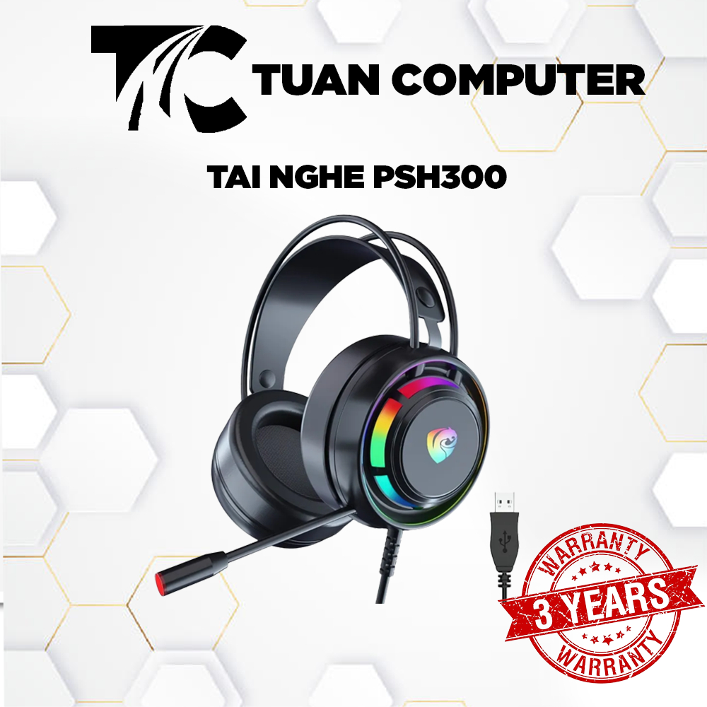 Tai nghe chuyên game PSH 300 led RGB , hàng full box bảo hành 12 tháng ...
