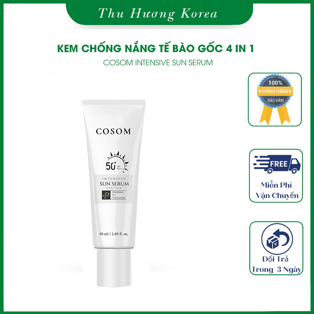 KEM CHỐNG NẮNG tế bào gốc 4in1 UVA+UVB DƯỠNG TRẮNG SÁNG DA COSOM ...