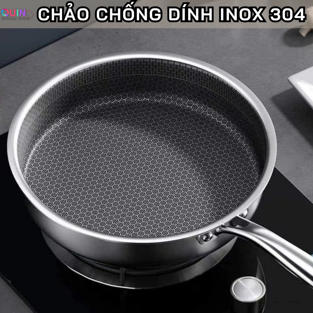 Chảo inox 304 chống dính vân đá tổ ong đường kính 28cm chống xước dùng cho mọi loại bếp | Shopee ...