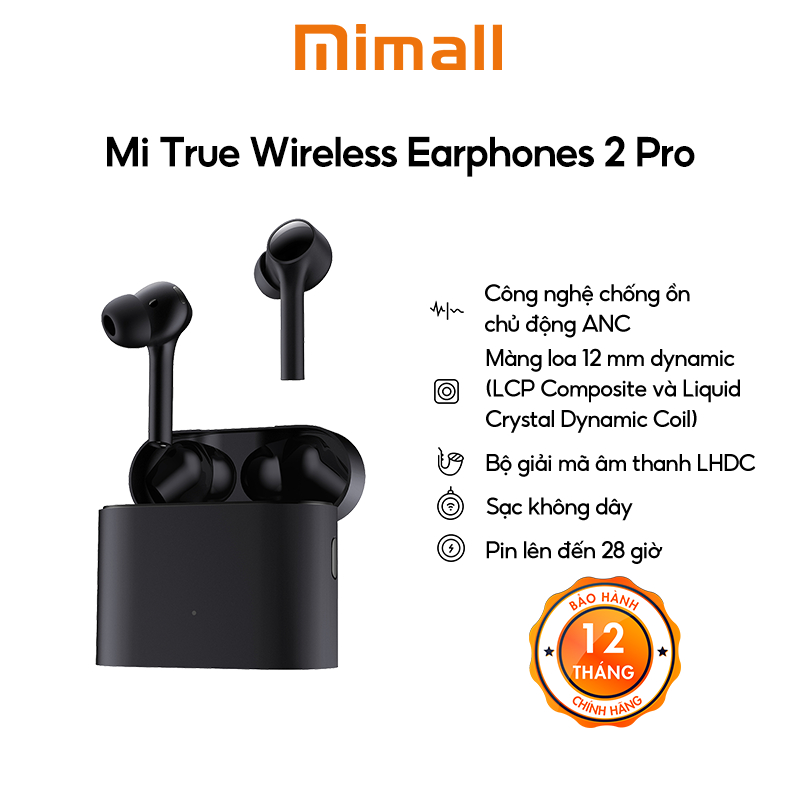 Tai nghe không dây Xiaomi Mi TWS Earphones 2 Pro | Chống ồn hiệu quả ...