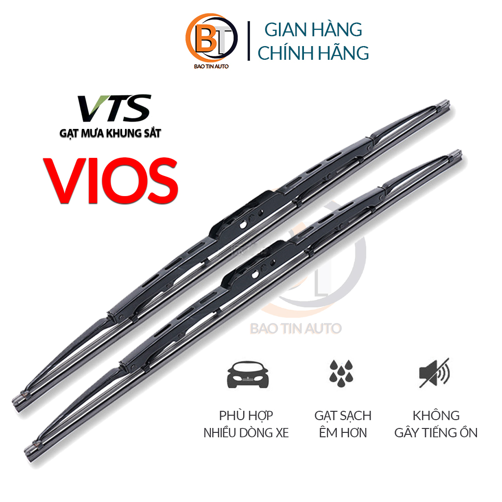 Gạt mưa ô tô Toyota Vios thanh gạt kính nước mưa oto xe hơi khung xương ...