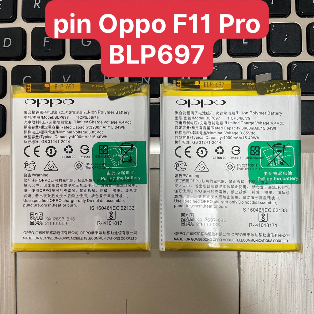 Pin Oppo F11 Pro / BLP697 Dung Lượng 4000mAh Hàng Zin Nhập Khẩu Bảo ...