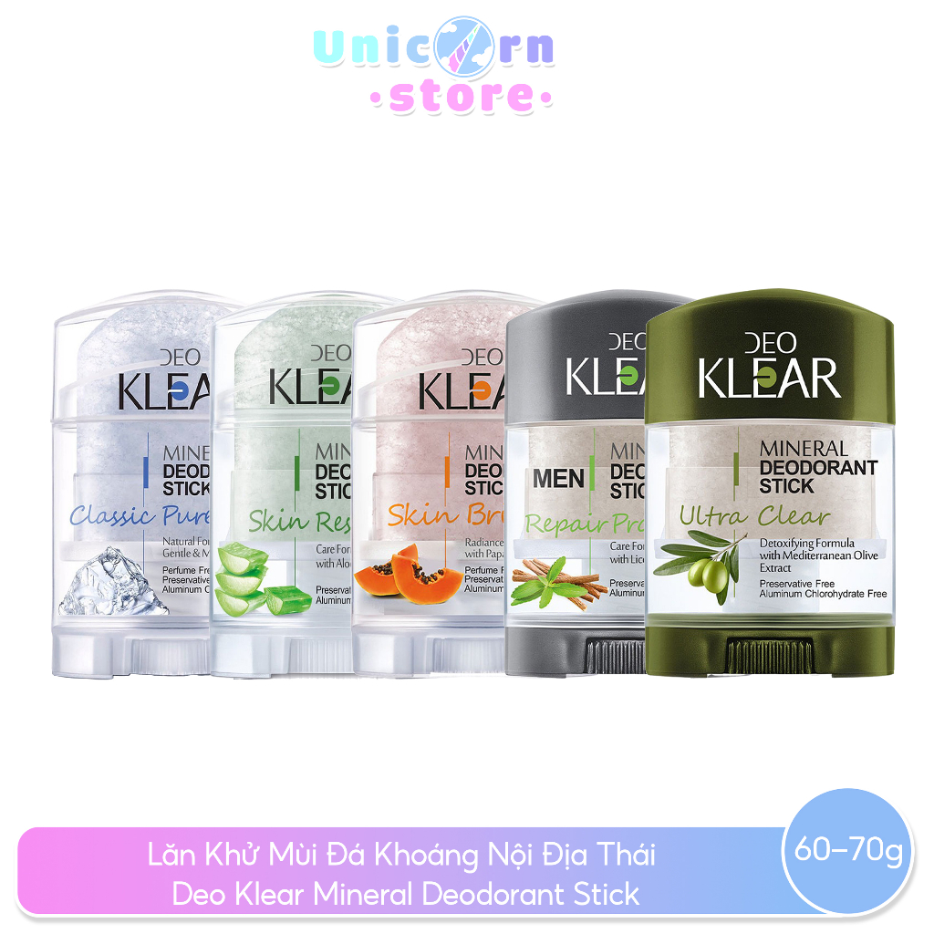 Lăn Khử Mùi Đá Khoáng Nội Địa Thái Deo Klear Mineral Deodorant Stick ...