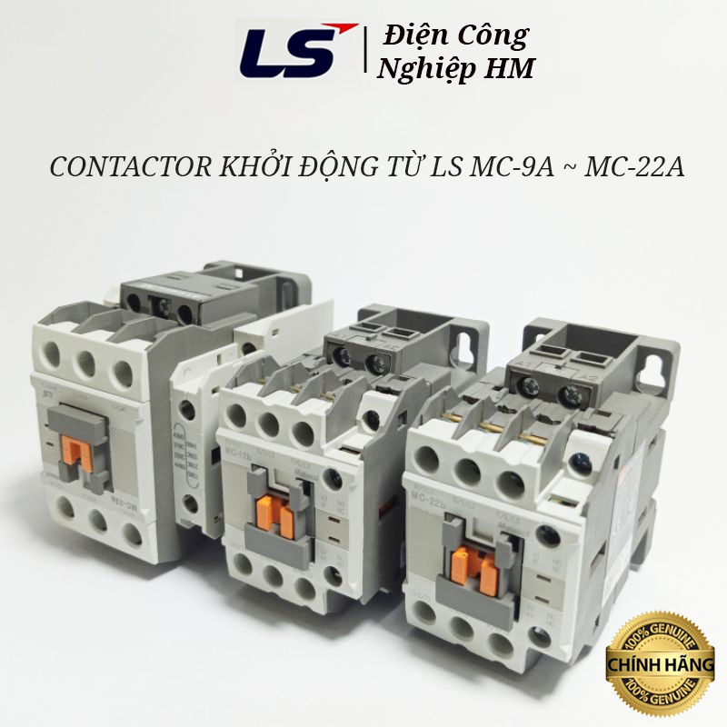Khởi Động Từ Contactor 3 Pha LS Hàng chính Hãng 9A/12A/18A/22A - MC-9b, MC-12b, MC-18b, MC-22b ...
