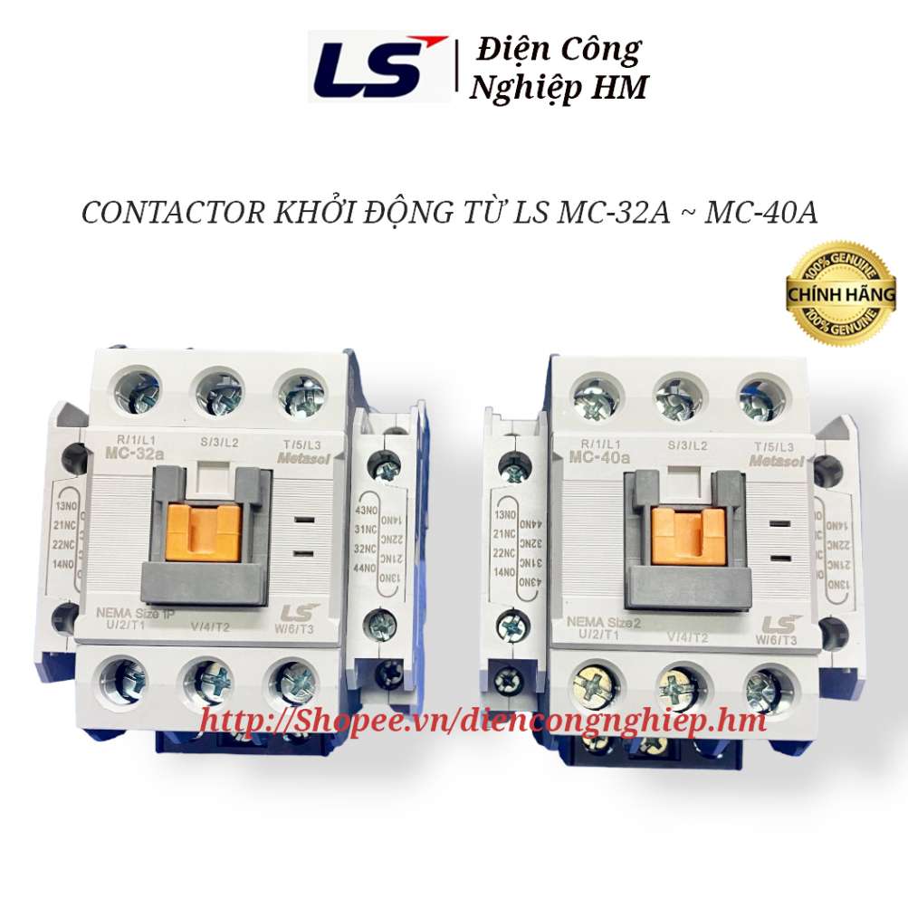 Khởi Động Từ 3 Pha LS MC32A -MC40A-Hàng chính hãng- Contactor LS-MC 32A ...