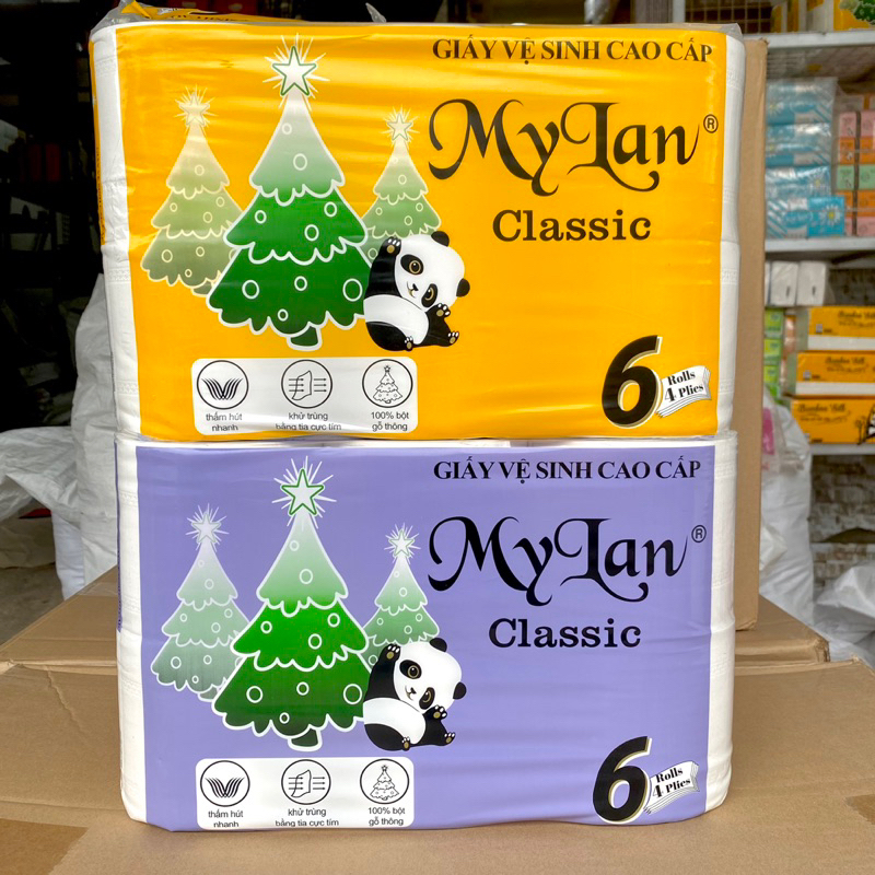 Giấy Vệ Sinh Mylan 6 Cuộn 4 Lớp Siêu Dai Mềm Mịn | Shopee Việt Nam
