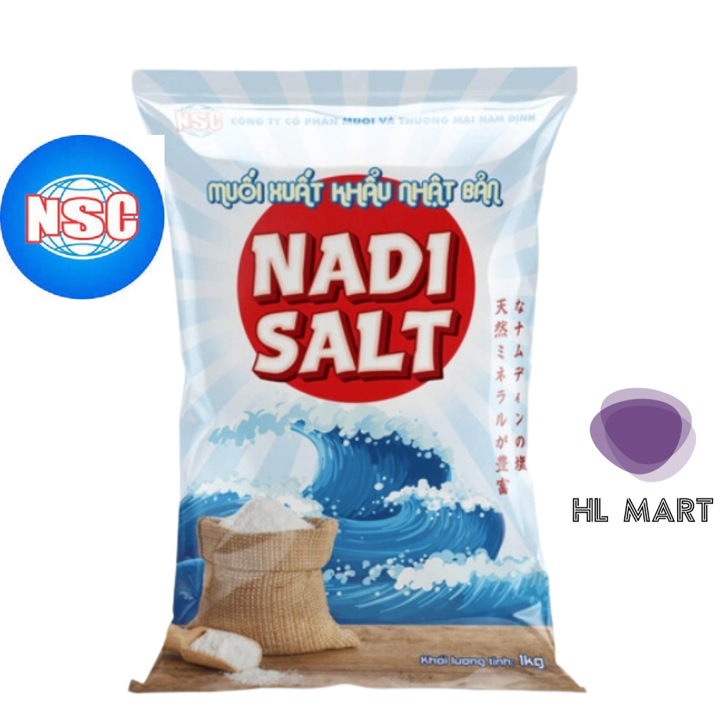 Muối hạt sạch xuất khẩu Nhật Bản Nadi Salt [NSC] giàu vi khoáng, hàm ...