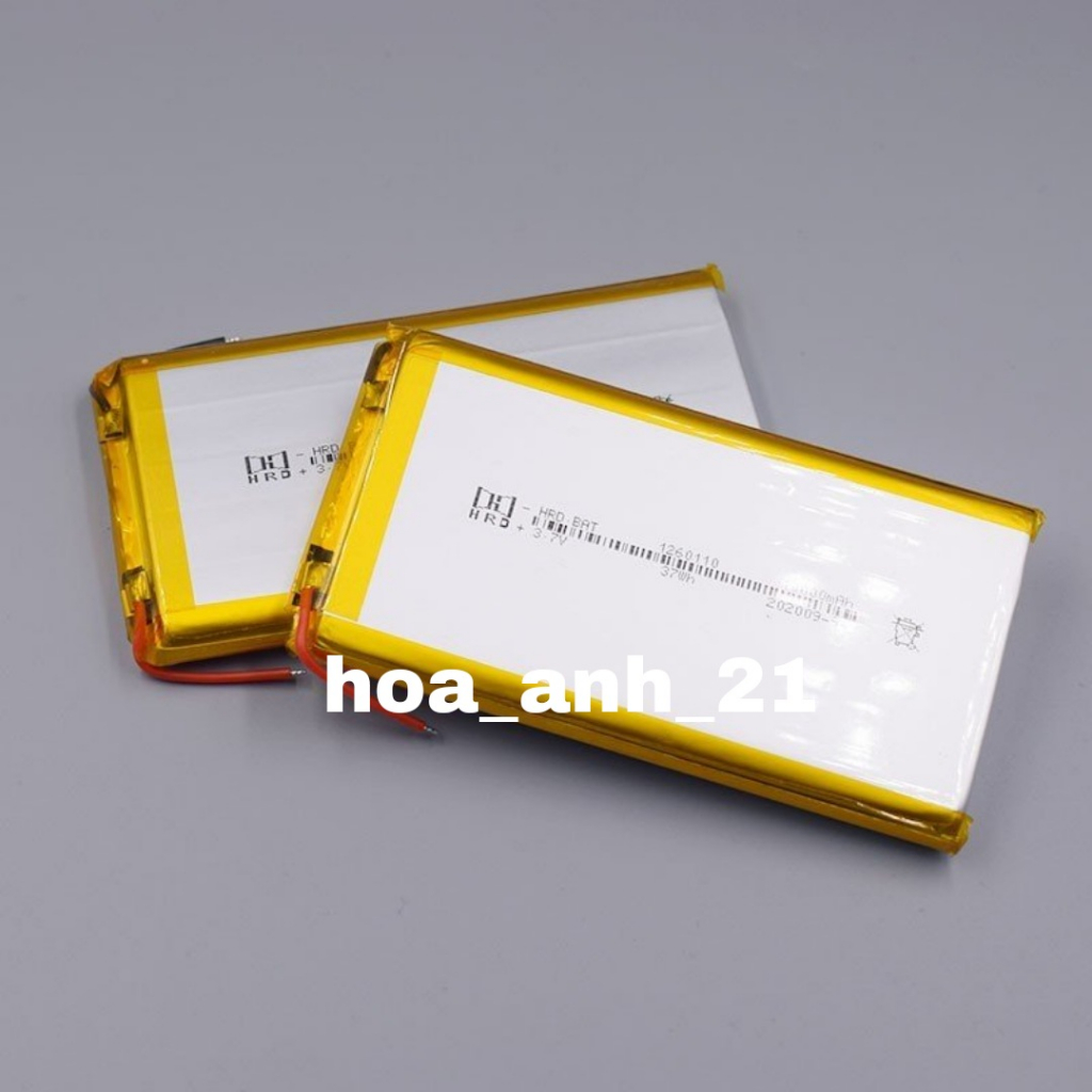 Pin Lithium-Polymer 3.7V 10000mAh 1260110 mới 100% Chuẩn dung lượng ...