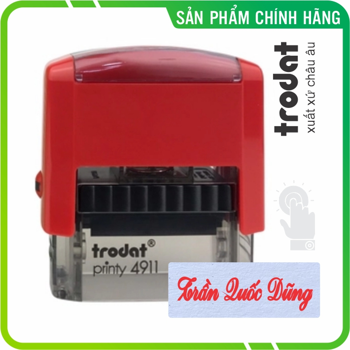 Khắc dấu tên theo yêu cầu, làm con dấu tên giá rẻ, mộc tên hiệu Trodat ...