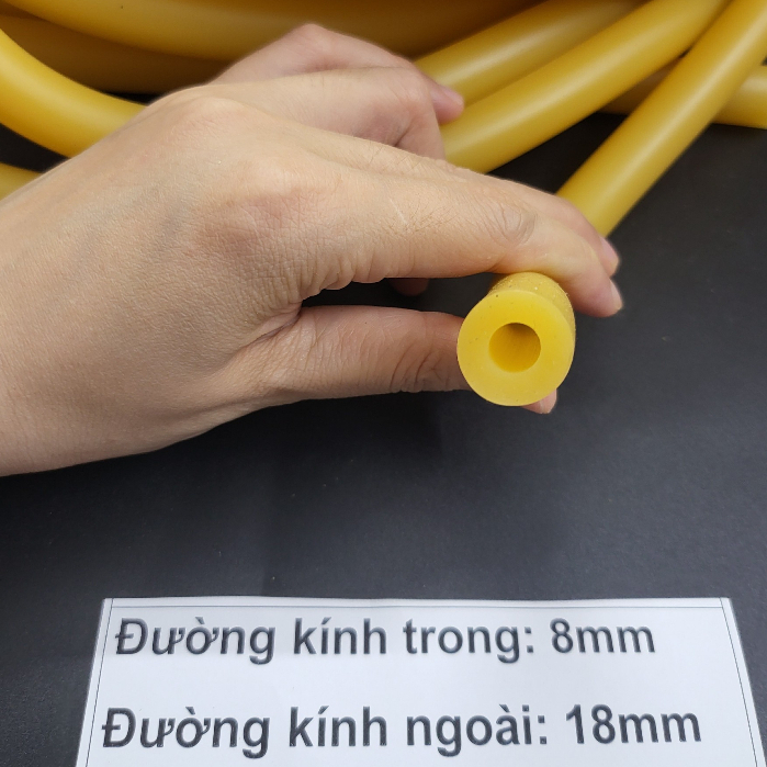 1m Ống cao su Dây thun phi 18 đường kính trong 8mm ngoài 18mm | Shopee Việt Nam