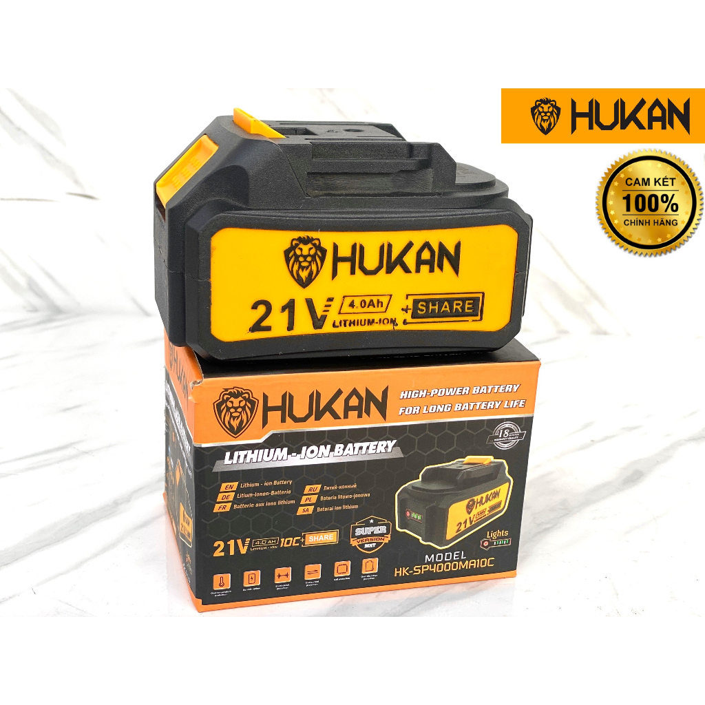 Pin Hukan chống cháy chính hãng 10 cell 4.0ah dong xã cao 10c sử dụng ...