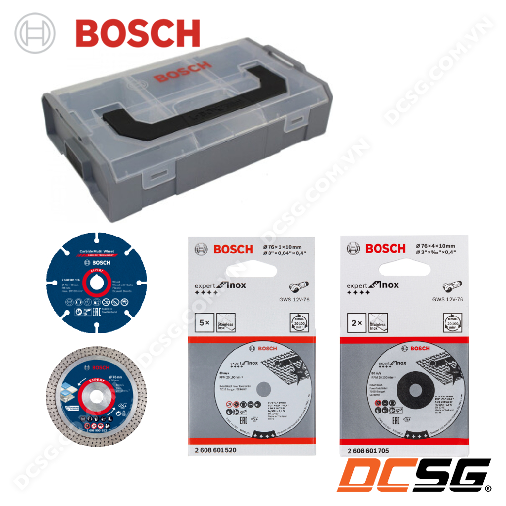 Hộp mini L-box với đĩa cắt (76mm) Bosch 061599764G | DCSG | Shopee Việt Nam