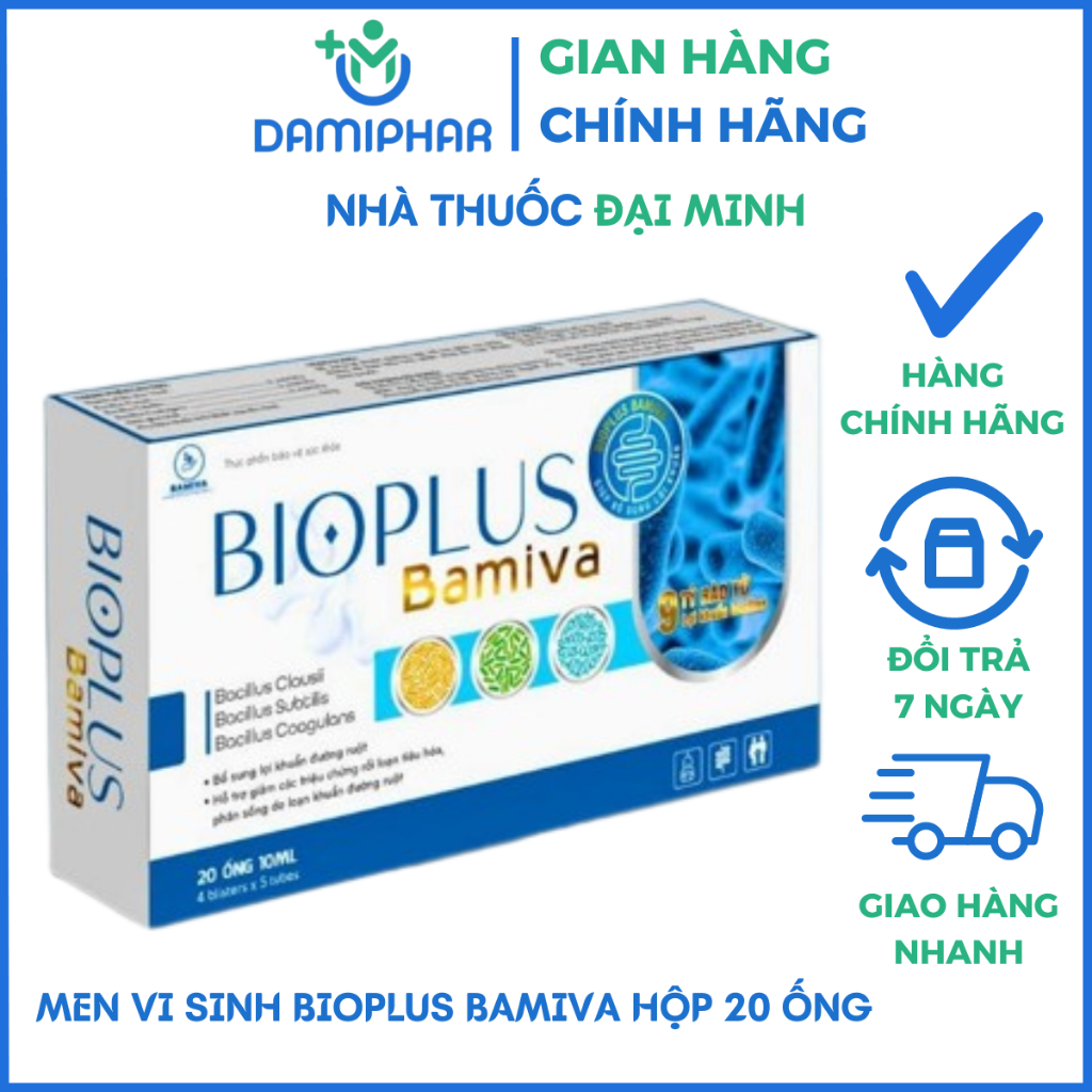 Men 9 Tỷ Lợi Khuẩn Bioplus Bamiva Hộp 20 Ống | Shopee Việt Nam