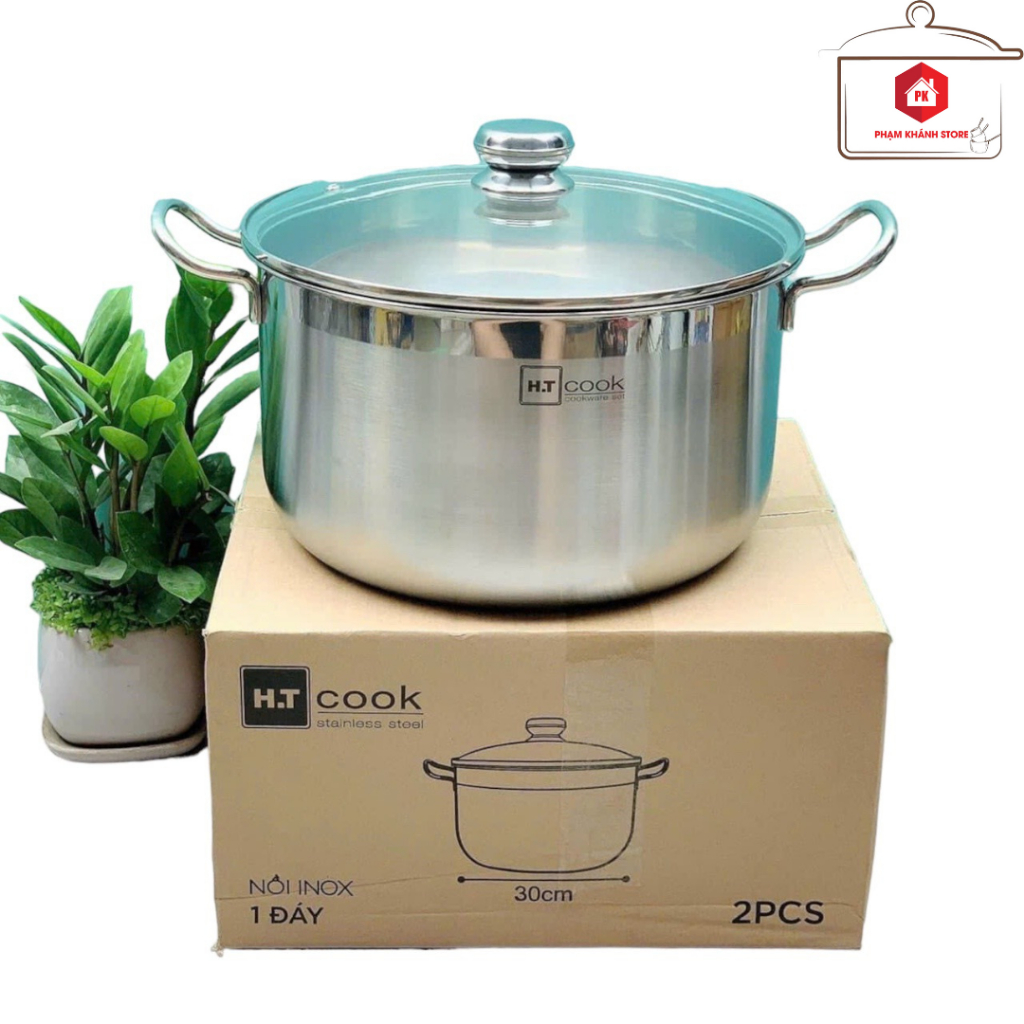 NỒI LUỘC GÀ INOX 430 BẾP TỪ 1 ĐÁY HT COOK SỬ DỤNG ĐƯỢC TRÊN MỌI LOẠI BẾP | Shopee Việt Nam