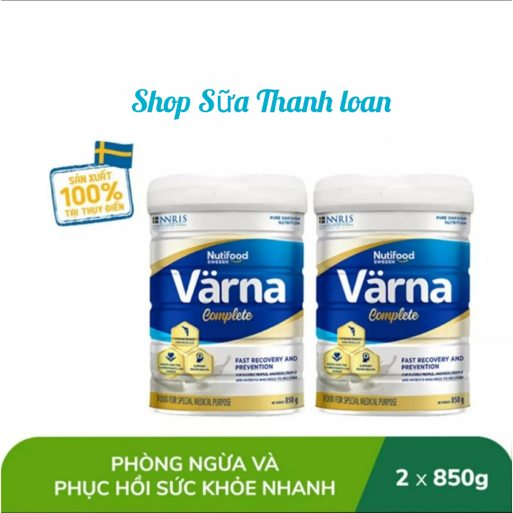 [HSD T8-2026] [Có Tích Điểm] COMBO 2 LON Sữa Bột Nutifood Varna Complete 850G. | Shopee Việt Nam