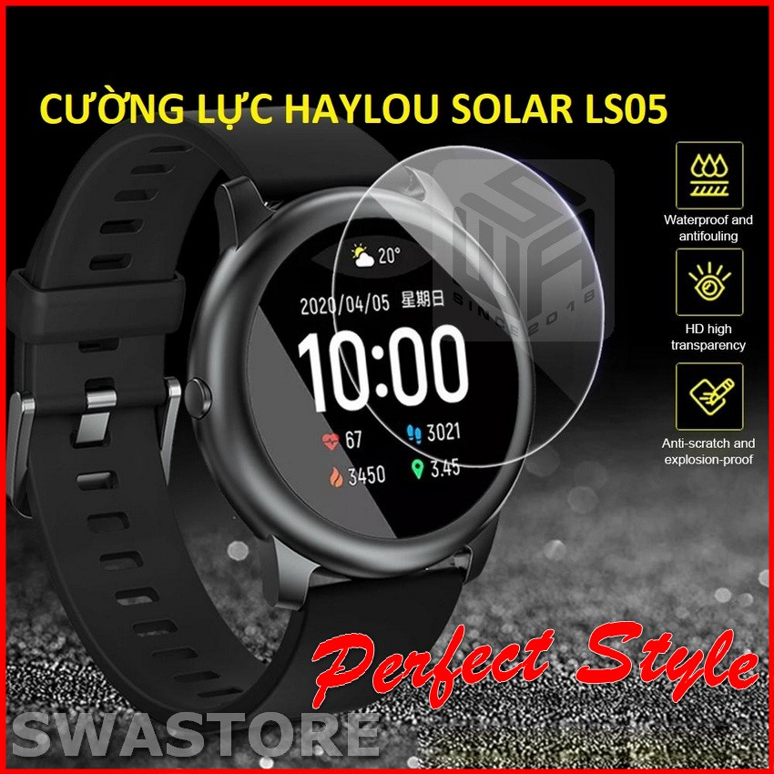 Cường lực Haylou Solar LS05 , Kính bảo vệ màn đồng hồ Haylou Solar ...