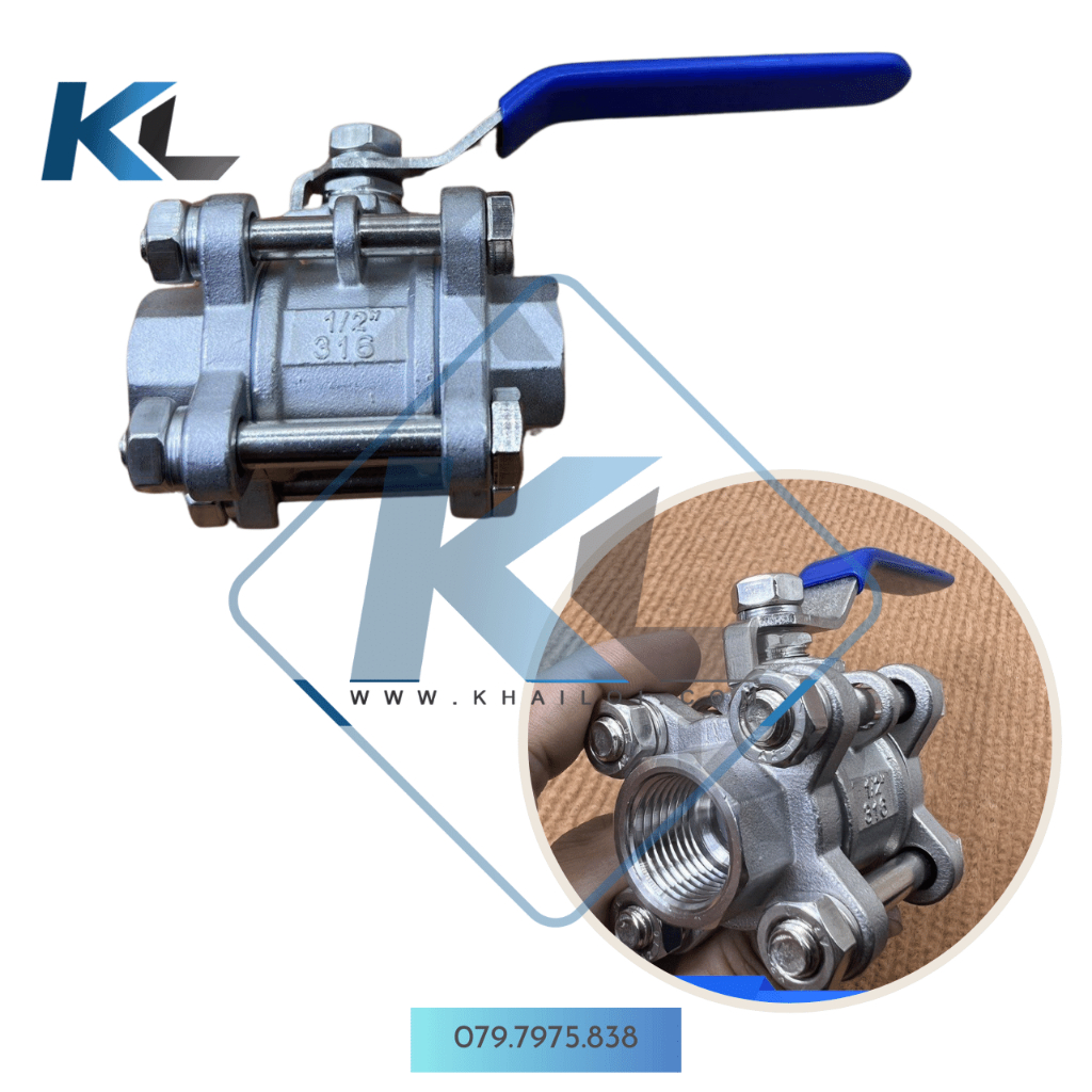 Van bi inox 304 3PC- van 3 thân inox | Shopee Việt Nam